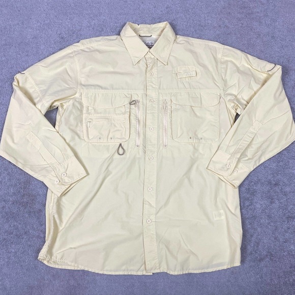 Cabela's | Shirts | Cabelas Fishing Shirt Mens Medium Yellow Guidewear ...